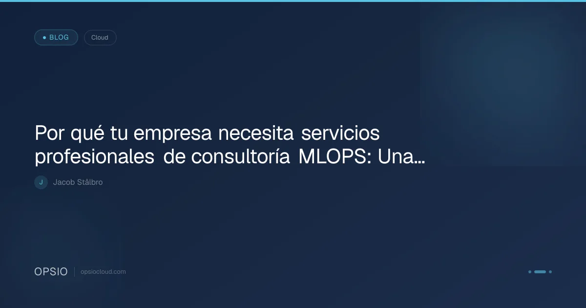 Por qué tu empresa necesita servicios profesionales | Opsio