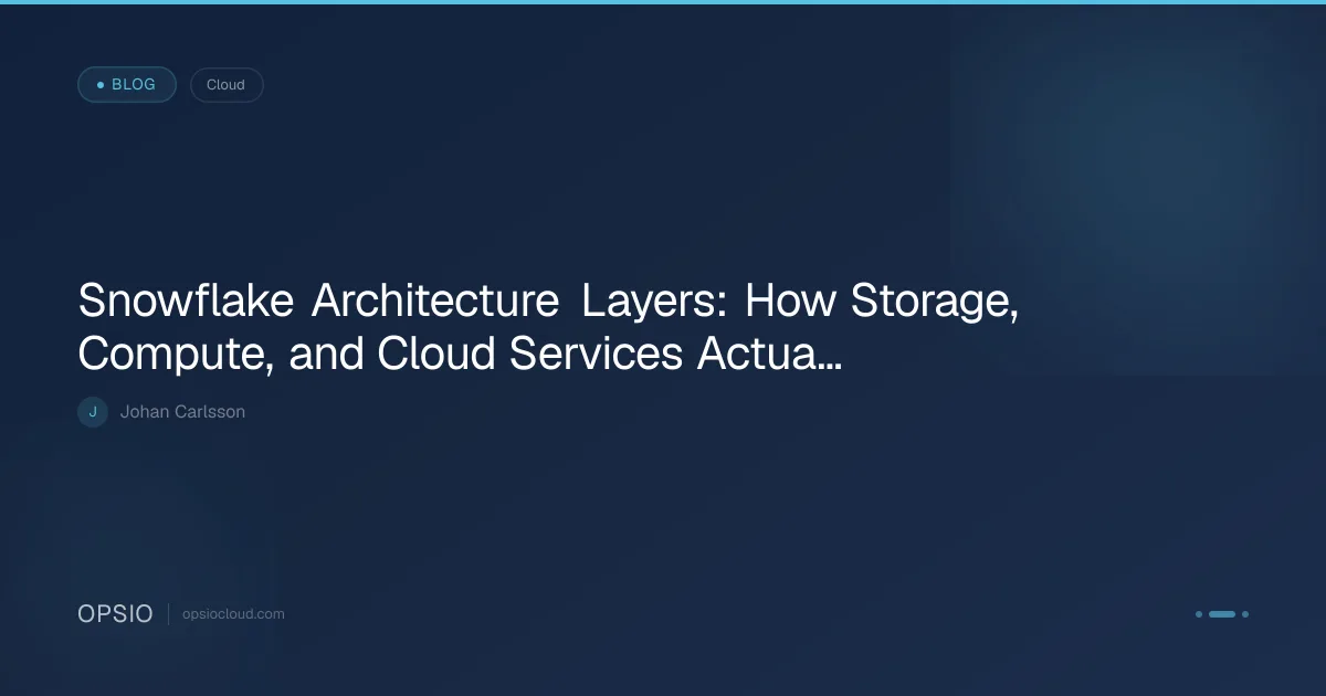 Snowflake Architecture Layers Explained | Opsio
