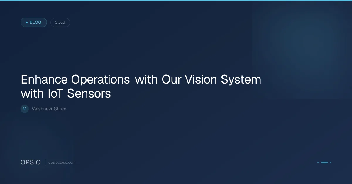 Enhance Operations with Our Vision System with IoT Sensors | Opsio